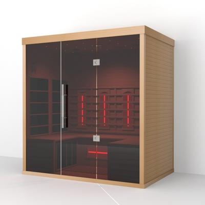 Cina Standard Configuration Wood Color Far Infrared Sauna With Full Spectrum in vendita