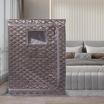 Cina Gray Full Size Portable Steam Sauna Home Spa Sauna With 4L Water Capacity in vendita