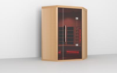 Cina Customized Luxury Prefabricated Wooden Indoor Sweat Infrared Sauna Room 5 Person in vendita