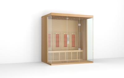 Cina 4 Persons Square Indoor Far Infrared Sauna Room Red Cedar Material in vendita