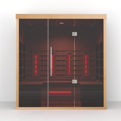 Cina Digital Controller Hemlock Sauna Rooms Far Infrared Sauna Room 4 Person in vendita