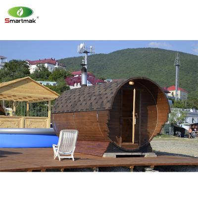 Cina Outdoor Steam Cedar Wood Barrel Sauna Used In Garden Courtyard Forest in vendita