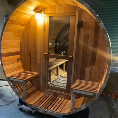 Cina Lowest Price Outdoor Steam Cedar Wood Barrel Sauna China Manufactures in vendita