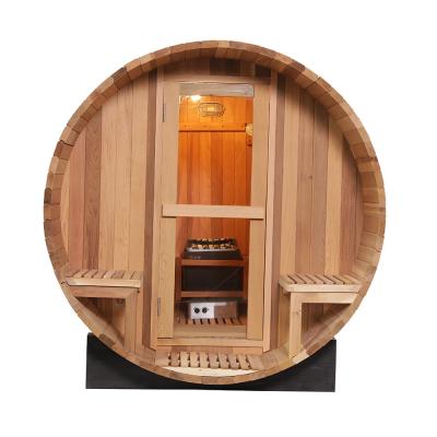 Cina Wooden Handle Barrel Sauna Heater Easy Installation Wood Color Elegant Design in vendita