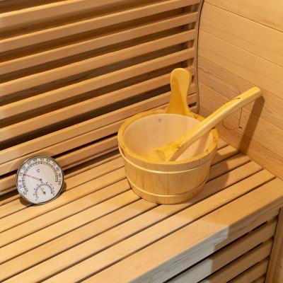 Cina 15~90.C Hemlock / Red Cedar Steam Sauna Room With 0-99 MIN Timer And 220V Voltage in vendita