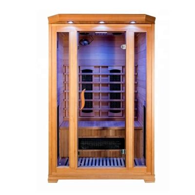 Cina Stanza infrarossa di sauna della persona domestica su ordinazione della cicuta 2 con ossigeno Ionizer in vendita