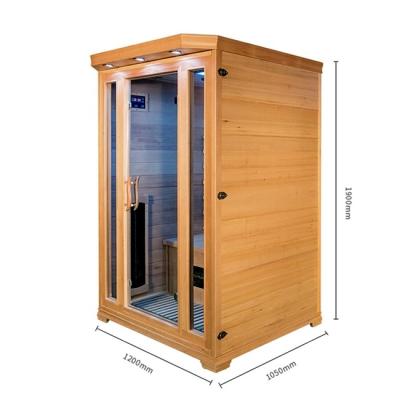 Cina Stanza infrarossa di sauna della persona domestica su ordinazione della cicuta 2 con ossigeno Ionizer in vendita