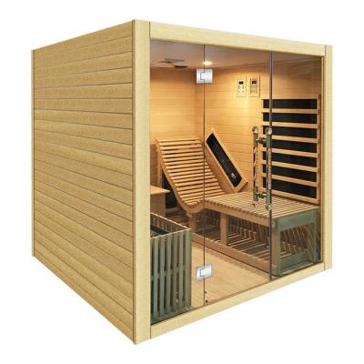 Cina Lo spettro completo ISO9000 ha combinato la stanza infrarossa di sauna del vapore per la persona della famiglia 3 in vendita