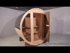 Decorate Your Backyard Garden With An Unique Outdoor Barrel Sauna
