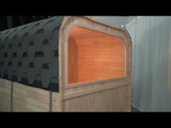 Morden Large Space Traditional Steam Outdoor Cube Sauna With Stove