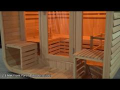 Wooden Outside Square Garden Outdoor Cube Sauna