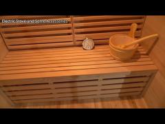Morden Design Solid Wood Indoor 3KW Family 3 Person Steam Sauna Room