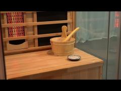 Gorgeous 3 Person Indoor Wooden Traditional Steam and Infrared Combined Sauna