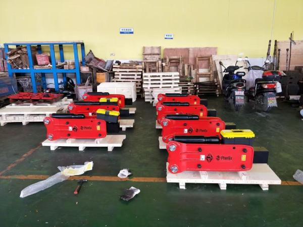 Quality SB40 Hydraulic Breaking Hammer 68mm Top Type Breaker Red For 4 - 7 Tons Excavator for sale