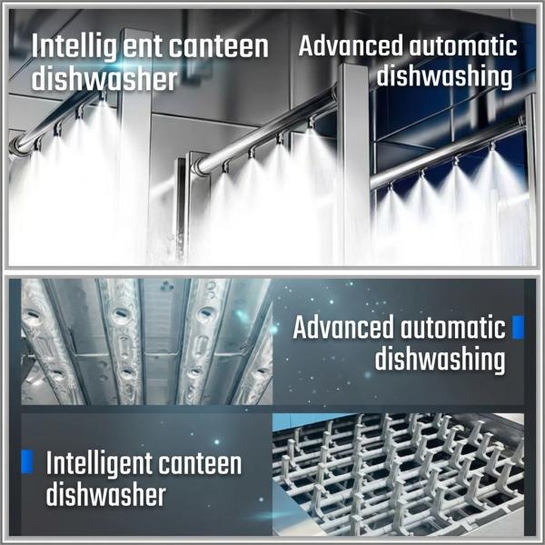 Quality Automatic Large Commercial Dishwasher Machine 2500 Hourly Plate Cleaning for sale