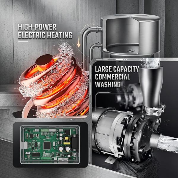 Quality Automatic Large Commercial Dishwasher Machine 2500 Hourly Plate Cleaning for sale