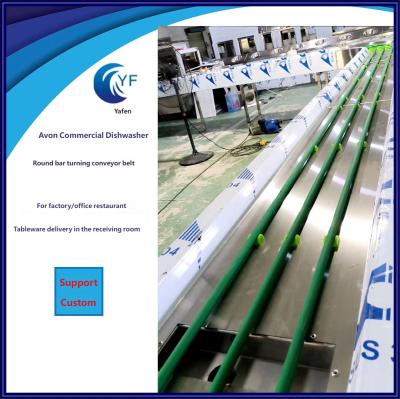 China Tableware Round Curved Conveyor Belt For Factories Office Buildings Restaurants for sale