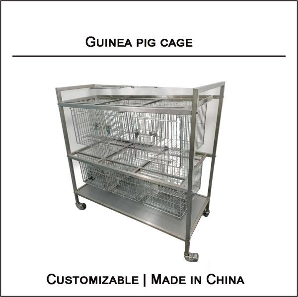 Quality Guinea Pig Modular Custom Animal Cages 304 Stainless Steel Laboratory Housing for sale