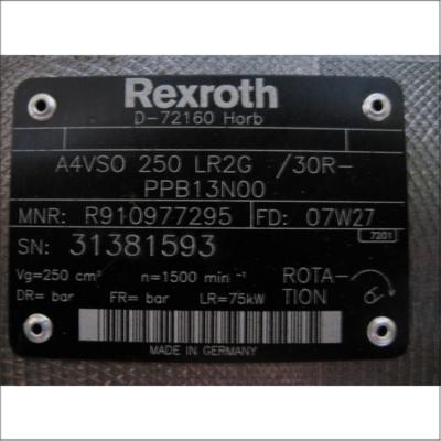 China A4VSO250DR 30R-PPB13N00 Mechanical Hydraulic Pump Variable Displacement Axial Piston Pump From Bosch Rexroth for sale