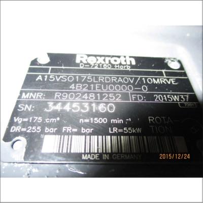 China Mechanische hydraulische pomp Rexroth hydraulische pomp A15VSO175LRDRA0V10MRVE4B21EU0000-0 hydraulische pomp Te koop