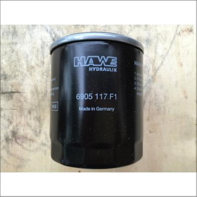 China HAWE 6905 117F1 Hydraulic Filter High Pressure High Flow Rate and Durable NBR Seals for Industrial Filtration Efficiency for sale