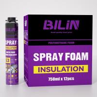 China Paintable Expanding Polyurethane Foam Spray - 0.036 W/(m*K) Thermal Conductivity, 62dB Sound Insulation for sale