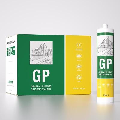 China 100% Silicon Windows Doors Gp Weatherproof Neutral Adhesive Silicone Sealant for sale