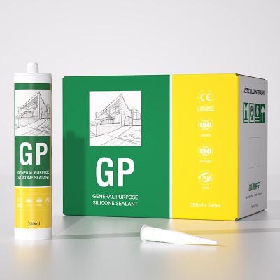 China GP Silicone Sealant Wacker Purpose Caulking Acetic Silicone Sealant Adhesive for sale