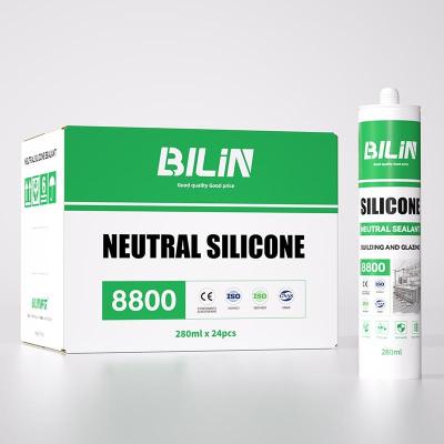 China BILIN 8800 Neutral Silicone Sealant Waterproof Silicone Weather Resistant Glue for Outdoor Doors and Windows for sale