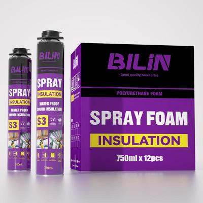 China Insulation Polyurethane Foam Expanding Foam Expanding One Component PU Foam Spray for sale