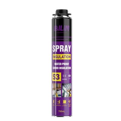 China Expandable Rigid Construction Pu Foam Spray Closed Cell Caulking Mounting Foam Spray Insulation Espuma De Poliuretano for sale