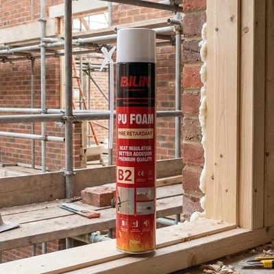 China Winter Grade B2 Fire Rated PU Foam Sealant All Season Flame Retardant Expanding Foam for sale