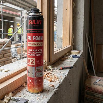 China Firestop Expanding PU Foam Sealant for Cable Trays and Pipe Penetrations Fire Rated Polyurethane Glue for sale