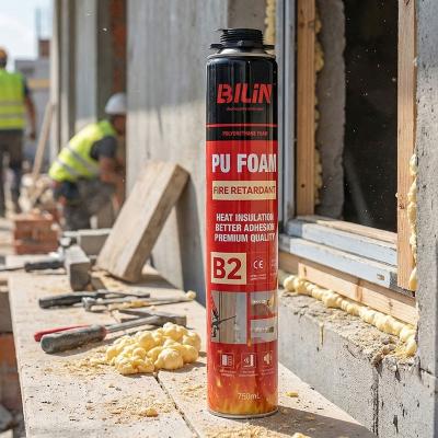 China Fire Rated Expanding Foam for Wall Cavity Sealing High Temperature Resistant Polyurethane PU Foam Spray for sale