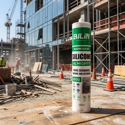 China 280ml Neutral Silicone Sealant Super Sticky Non corrosive Silicone Sealant Suitable for Glass Metal and Plastic Surfaces for sale