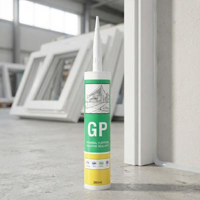 China Factory Wholesale GP Silicone Sealant Weatherproof Anti-mold Adhesive For Doors Windows And Wall Joints for sale