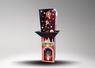 Cina Banco di mostra su ordinazione del cartone con stampa variopinta per il festival di Natale in vendita