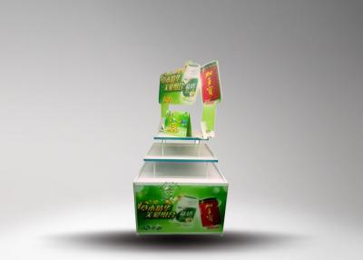 Cina Personalizzi il banco di mostra del pallet con stampa a colori verde attraente in vendita