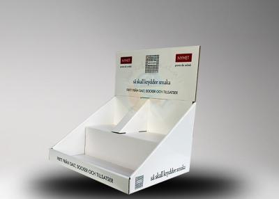 Cina Esposizione del contatore del cartone della fila di bianco 2, scatola di presentazione di carta da tavolo in vendita