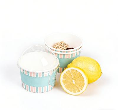 China Double PE/PLA Coated Ice Cream Paper Bowl for Disposable Use for sale