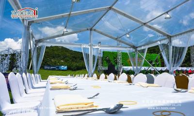 China 10X15M Transparent Event Tent with Clear Top Cover for high end Golf Event for sale