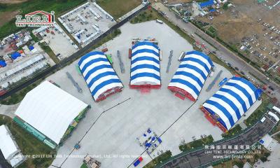 China 40m Width 50m Length Polygon Tent With Colorful Roof For Outdoor Events for sale