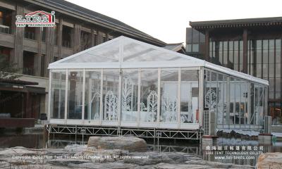 China 500 people clear tent with Transparent PVC Roof Cover for sale