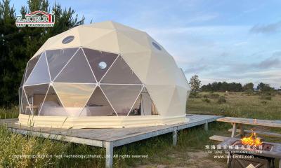 China Diameter 6m Geodesic Dome Glamping Tent for 5 star hotel for sale