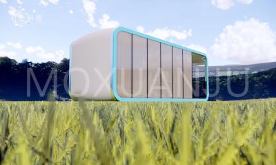 China 8m Outdoor Modular Box Structure tent with Glass Wall for Glamping Hotel for sale
