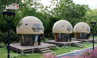 China 6M diameter hot ballon glamping tent with glass wall for outdoor hotel for sale