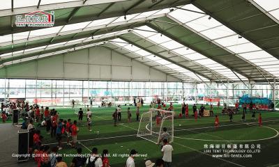China 25x50m stronger aluminum basketball tent with 6m side height for sale