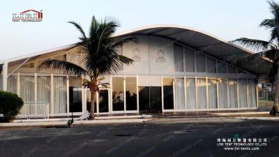 China 800 people capacity Arcum Tent with glass wall for party for sale