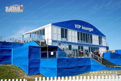 China 20M x 30M  Arched  Roof Double Decker Marquee Tents with Solid Wall  For Glof for sale