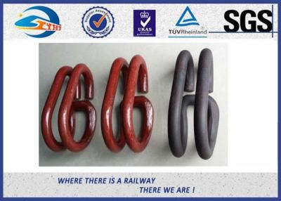 Cina Le piastre di fissaggio elastiche di Deenik seguono il nero 60Si2Mn dell'ossido del morsetto in sistema ferroviario in vendita